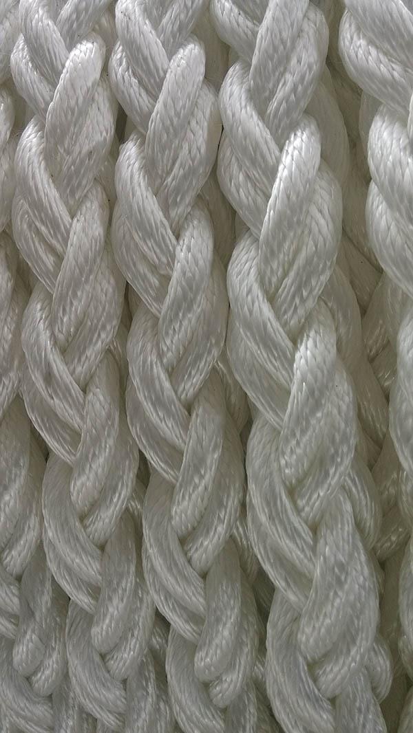 Marine Mooring Line Rope 8 Strand Polypropylene Diam 56mm Better Bending