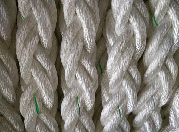 56mm x 220m Nylon Mooring Rope 8 Strand With Green Tracer Excellent ...