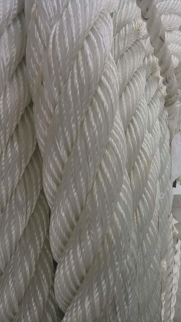 Container Ship Six Strand Atlas Mooring Rope Splice Eyes Both Ends Durable