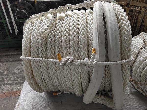 Defense Industry Atlas Mooring Rope 72mm X 220 Meters High Break Strength