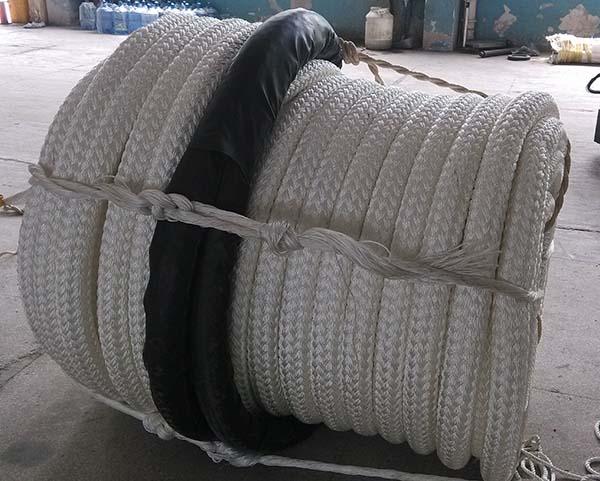 Weather Resistant Double Braided Nylon Rope 68mm Diameter Prestressed ...