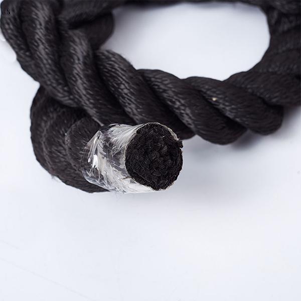 Black 3 Strand Twisted Rope PP Nylon High Breaking Strength Coil Package