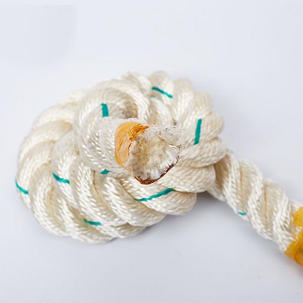 100% Nylon Three Strand Polyester Rope , Offshore Mooring 3 Strand ...